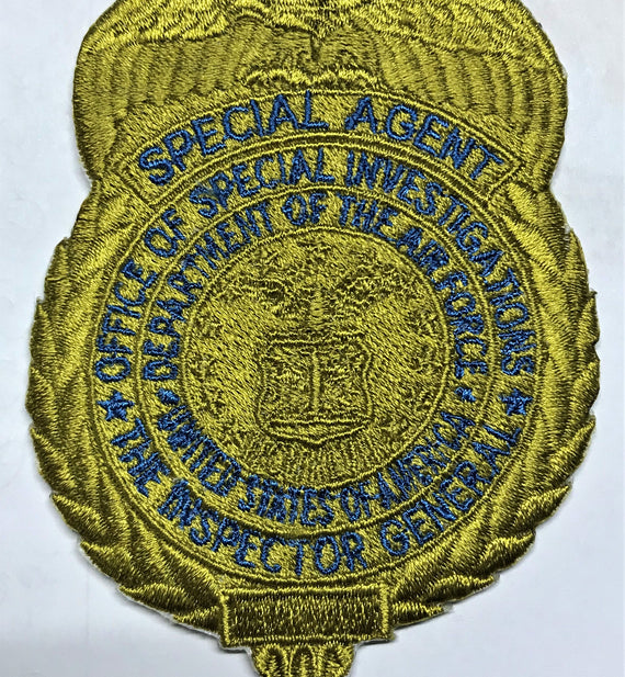 Gold OSI Badge Patch (Velcro Backed) – Tactically Suited