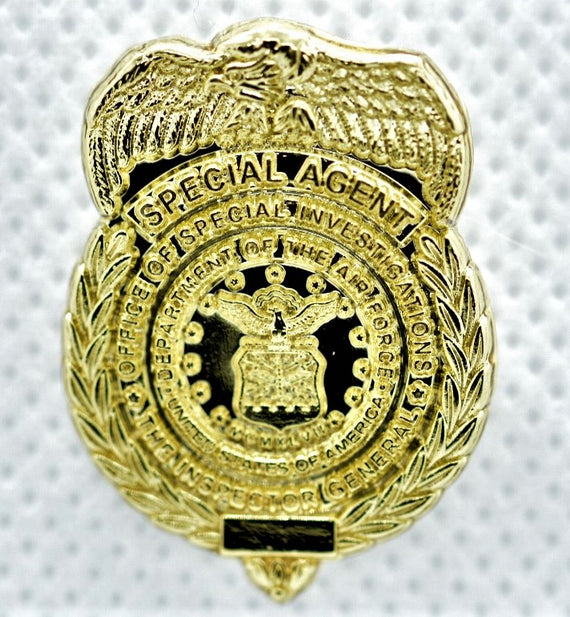 AFOSI 1" Mini Badge - Gold Lapel Pin (Shiny) – Tactically Suited