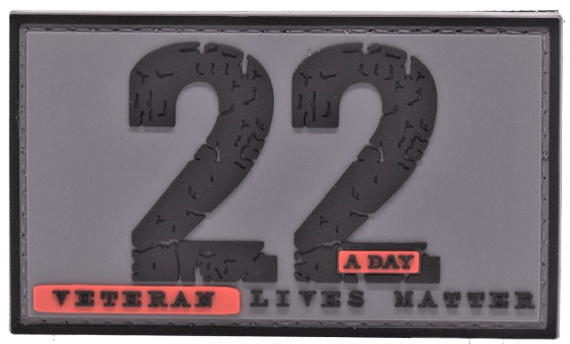 22 A Day - Veteran Lives Matter - PVC Patch – Tactically Suited