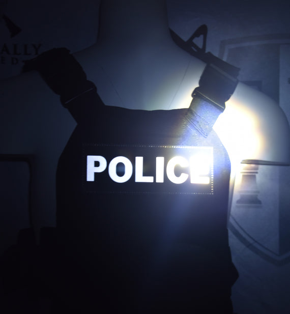 Reflective Plate Carrier Patch (3"x8") - SECURITY – Tactically Suited