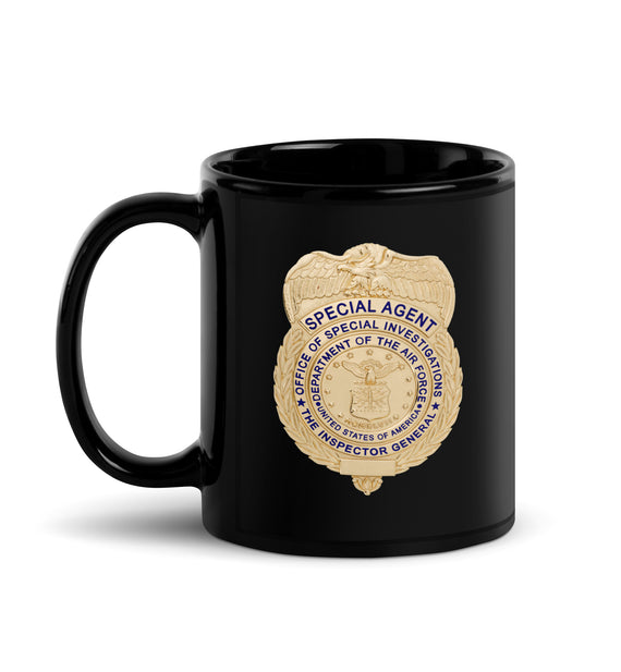 AFOSI Badge and Shield Coffee Mug - Black – Tactically Suited